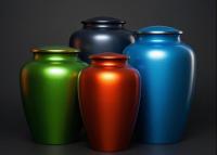 China Custom Aluminum Ornamental Urns for Ashes - 158mm x 200mm Dimensions with Custom Engraving Options for sale