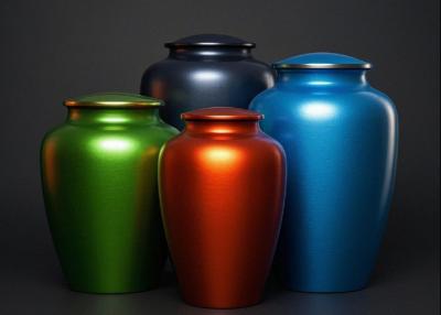 China Custom Aluminum Ornamental Urns for Ashes - 158mm x 200mm Dimensions with Custom Engraving Options for sale