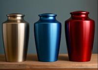 China Custom Aluminum Cremation Urn 158mm x 200mm with Zinc Alloy Decoration - Personalized Funeral Urns for sale