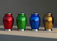 China Customized Aluminium Funeral Urns - 158mm x 200mm Dimensions with Personal Engraving Options for sale