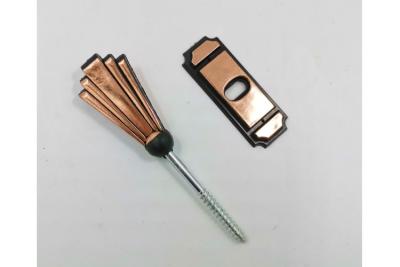 China Bronze German Style Coffin Screws and Washers 63mm PS14 with Vacuum Metalized Coating for sale