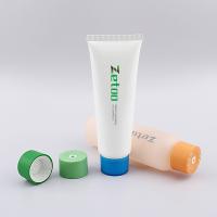 China 40mm Custom Facial Cleanser Tubes with Two-Color Matt Center-Dispensing Caps 50ml-125ml Capacity for sale