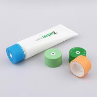 China 40mm Custom Facial Cleanser Tubes with Two-Color Matt Center-Dispensing Caps 50ml-125ml Capacity for sale