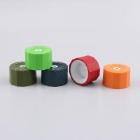 China D40 40mm Round Cosmetic Tubes with Two-Color Leather Texture Center-Dispensing Caps 50-125ml Capacity for sale