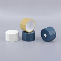 China D40 40mm Round Cosmetic Tubes with Two-Color Leather Texture Center-Dispensing Caps 50-125ml Capacity for sale