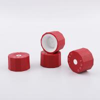 China D40 40mm Round Cosmetic Tubes with Two-Color Leather Texture Center-Dispensing Caps 50-125ml Capacity for sale