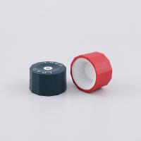 China D40 40mm Round Cosmetic Tubes with Two-Color Leather Texture Center-Dispensing Caps 50-125ml Capacity for sale