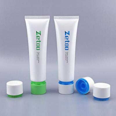 China PE Empty Lotion Squeeze Tubes 40mm Diameter with Two-Color Matt Screw Caps - 50ml to 125ml Customizable Capacity for sale