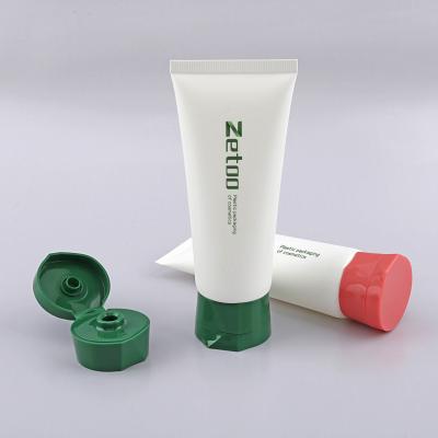 China 40mm Round Skincare Tube Packaging with Flip Top Caps - 50ml to 125ml Capacity Customizable for sale