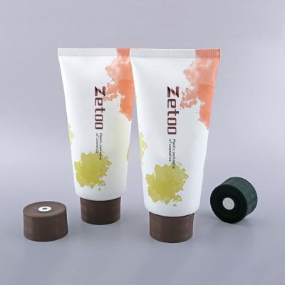 China D45 45mm PE Shampoo Tube 90ml-250ml with Two-Color Plaid Center-Dispensing Caps for sale