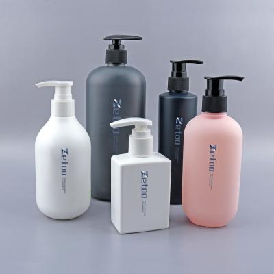 China Customized Plastic Pump Bottles 50ml-500ml PE Cosmetic Containers with PP Dispensers for sale
