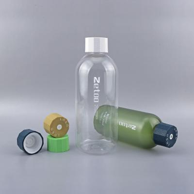 China 250ml / 300ml Custom Cosmetic PET Bottle with 40mm Leather Texture Cap for Creams & Lotions for sale