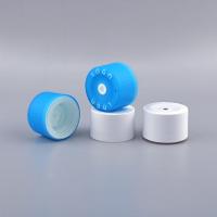 China 250ml 300ml Round Cosmetic PE Bottles with 40mm Two-Color Matte Center-Dispensing Cap - P7-A Model for sale