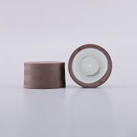 China Custom PE Cosmetic Bottle 45mm Two Color Plaid Center Dispensing Cap Soft Touch for sale
