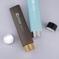 China Soft Touch PE Cosmetic Bottle 120ml Custom Empty Bottle with 40mm Matt Screw Cap for sale