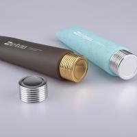 China Soft Touch PE Cosmetic Bottle 120ml Custom Empty Bottle with 40mm Matt Screw Cap for sale
