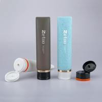 China PE Cosmetic Empty Bottle Soft Touch Flip Top Cap Bottles Customized for sale