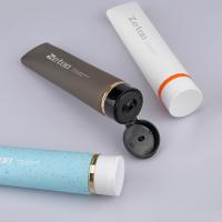 China PE Cosmetic Empty Bottle Soft Touch Flip Top Cap Bottles Customized for sale