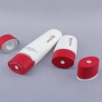 China 50ml 100ml Oval PE Cosmetic Bottle Soft Touch 40mm Center Dispensing Cap for sale