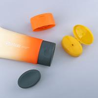 China D50 50mm Sunscreen Tube with Ice Crack Pattern Flip Top Cap - 100ml to 200ml Custom Capacity for sale