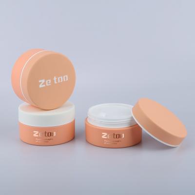 China 50ml Two-Color Plastic Cosmetic Jars with Custom Logo Cap - PP/TPE Material for Eye Cream and Skincare Products for sale