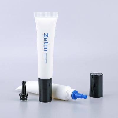 China 19mm Diameter Custom Plastic Squeeze Tubes 10ml-25ml Capacity with Glossy Drip Caps for Cosmetics for sale