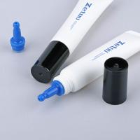 China 19mm Diameter Custom Plastic Squeeze Tubes 10ml-25ml Capacity with Glossy Drip Caps for Cosmetics for sale