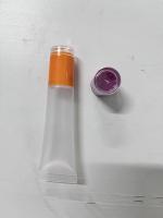China 19mm Transparent Lipstick Tube with Silicone Head and Two-Color Caps - 10ml to 25ml Capacity Custom Packaging for sale