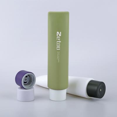 China 120ml Soft Touch PE Cosmetic Bottle with 35mm Center Dispensing Cap - Custom Packaging for Creams & Lotions for sale