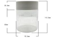 China 500ml PET Cosmetic Jar with Screw Cap - Customizable Cream Container for Beauty Products for sale