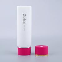 China Custom 120ml PE Oval Cosmetic Bottle with D40 Two-Color Center Dispensing Cap for Skin Care Products for sale