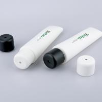 China Custom PE Cosmetic Bottles 100ml-250ml with 35mm Two-Color Soft Touch Center Dispensing Cap for sale