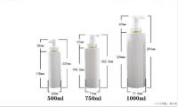 China Customized Plastic Bottles 500ml - 1000ml PET Bottle With Pump for sale