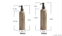 China Customized Plastic Bottles 400/500ml PET Bottle With Pump for sale