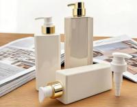 China Customized Plastic Bottles 300-800ml PET Square Bottle With Pump for sale