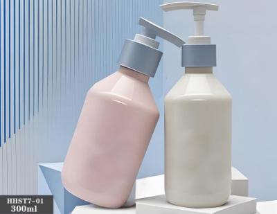 China Customized 300ml PET Plastic Bottle with PP Pump for Cosmetic Lotion Cream for sale