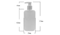 China Customized 250ml PET Plastic Bottle Square with PP Pump for Cosmetic Lotion for sale