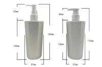 China Customized 300ml PET Plastic Bottle with PP Pump for Cosmetic Lotion Cream for sale