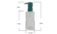 China Customized 150ml PET Plastic Bottle with PP Pump for Cosmetic Lotion Cream for sale