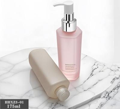 China Customized 175ml PET Plastic Bottle with PP Pump for Cosmetic Lotion Cream for sale