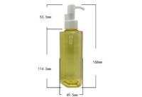 China Customized 175ml PET Plastic Bottle with PP Pump for Cosmetic Lotion Cream for sale
