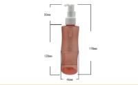 China Customized 150ml PET Plastic Bottle with PP Pump for Cosmetic Lotion Cream for sale
