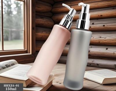 China Customized 150ml PET Plastic Bottle with PP Pump for Cosmetic Lotion Cream for sale