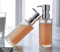China Customized 150ml PET Plastic Bottle Square with PP Pump for Cosmetic Lotion for sale