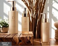 China Customized 200ml PET Plastic Square Bottle with PP Pump for Cosmetic Lotion for sale