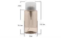 China Customized Plastic Cleansing Water Bottles 100ml PET Bottle with Press Pump for sale