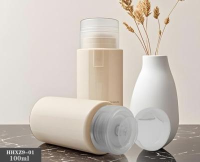 China Customized Plastic Cleansing Water Bottles 100ml PET Bottle with Press Pump for sale