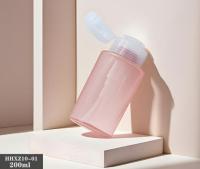China Customized Plastic Cleansing Water Bottles 200ml PET Bottle with Press Pump for sale