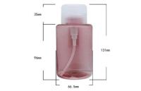 China Customized Plastic Cleansing Water Bottles 200ml PET Bottle with Press Pump for sale