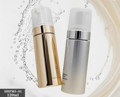 China Customized Plastic Cleanser Bottles 120ml PET Bottle with Foam Pump for sale